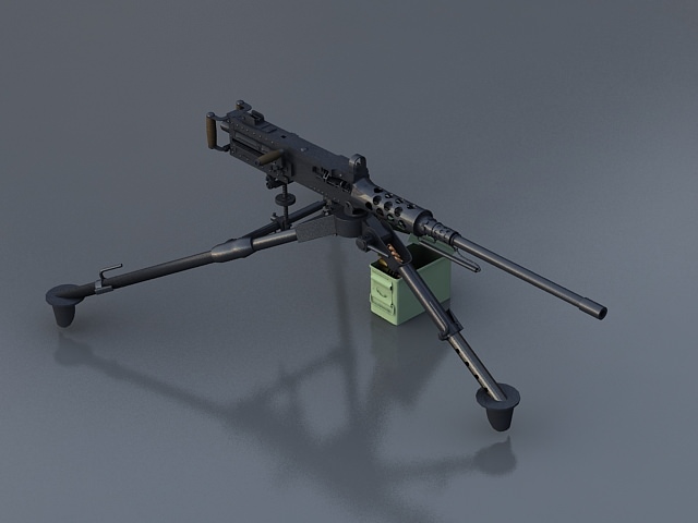 M2HB Machine Gun 3D Model .max - CGTrader.com