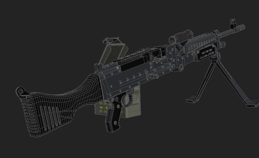 M240 Machine Gun 3D model | CGTrader