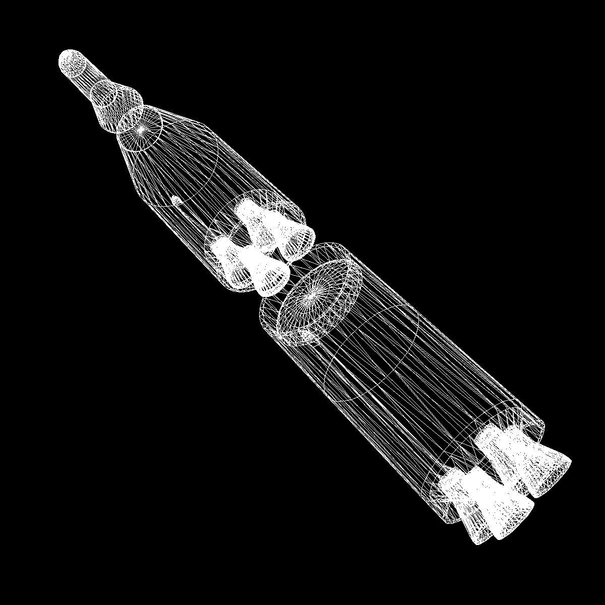 UGM-27 Polaris A1 Ballistic Missile 3D model | CGTrader