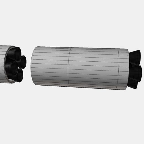 UGM-27 Polaris A1 Ballistic Missile 3D Model 3DS DXF X | CGTrader.com