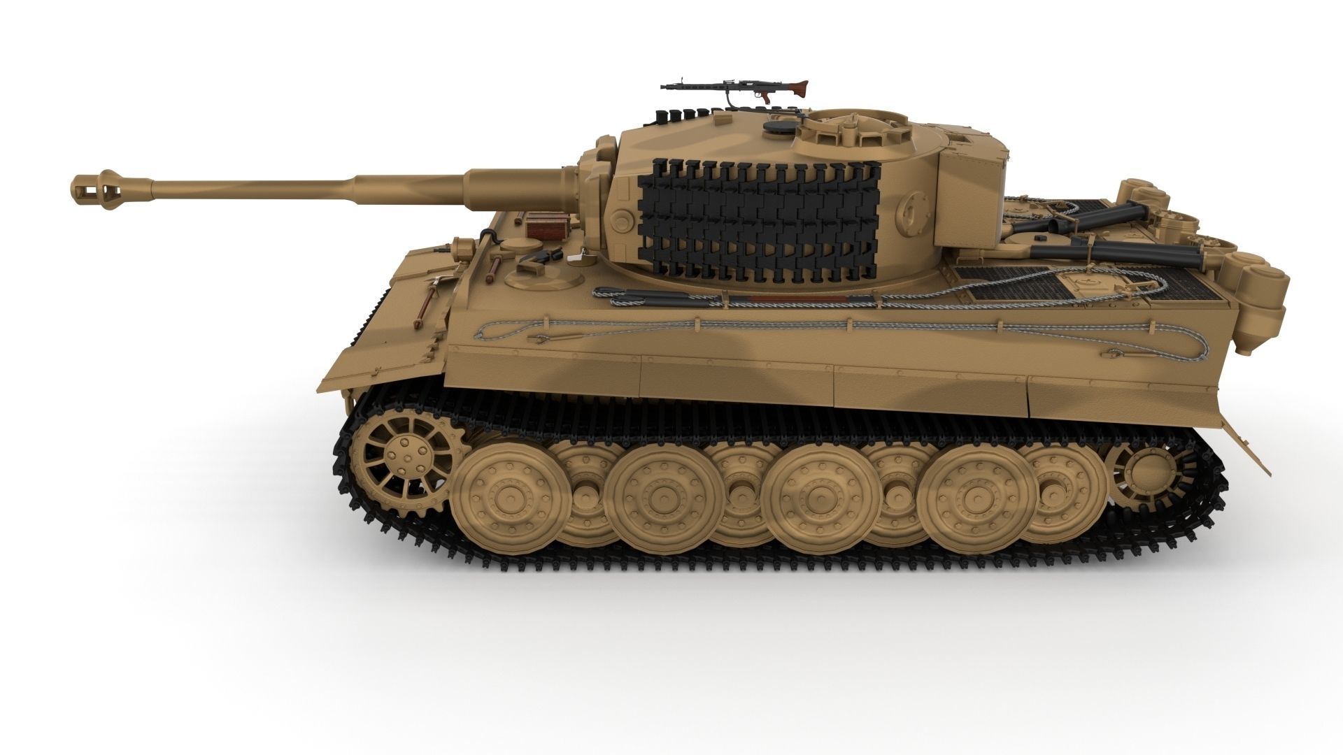 Panzer Tiger Tank Late 1944 v1 3D model | CGTrader