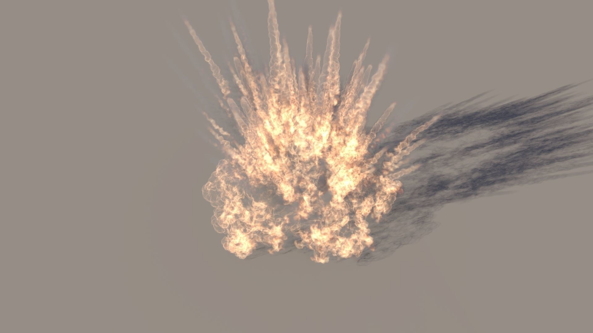 3D model Houdini to Arnold - Shrapnel Explosion Asset VR / AR / low ...