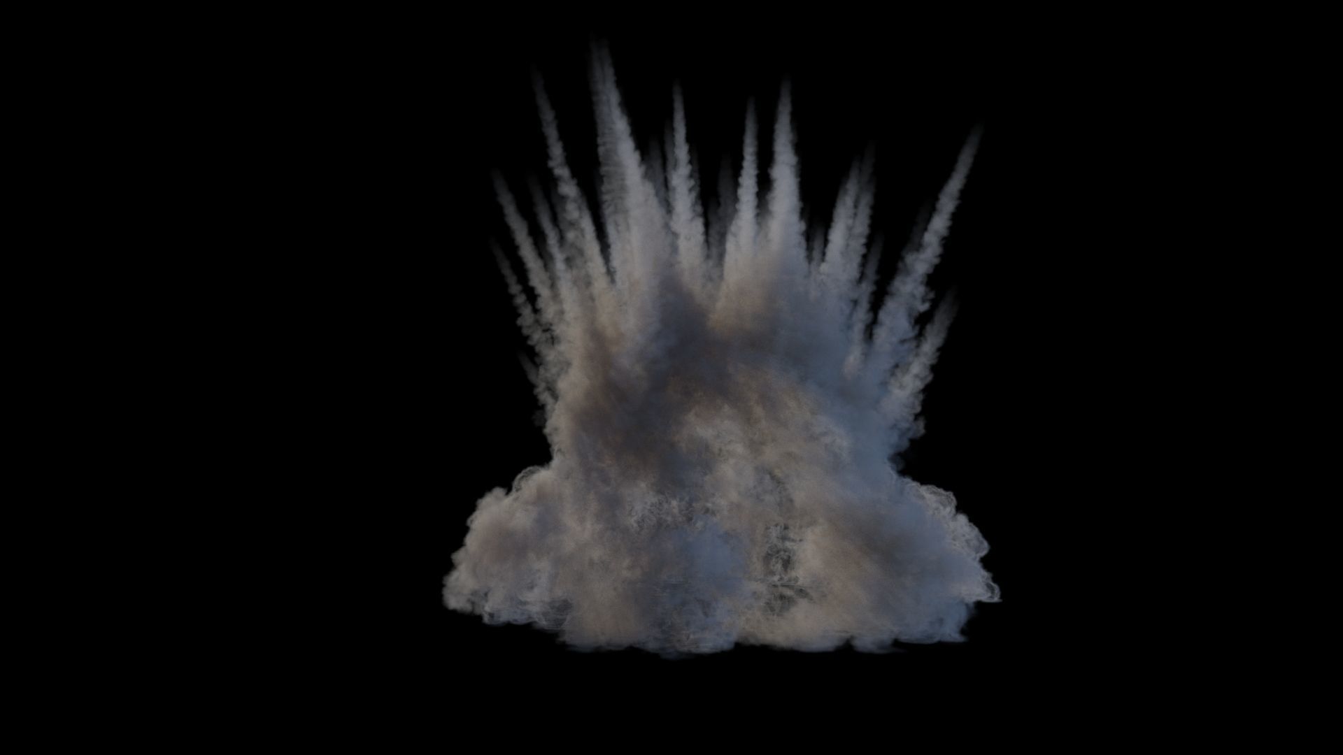 3D model Houdini to Arnold - Shrapnel Explosion Asset VR / AR / low ...