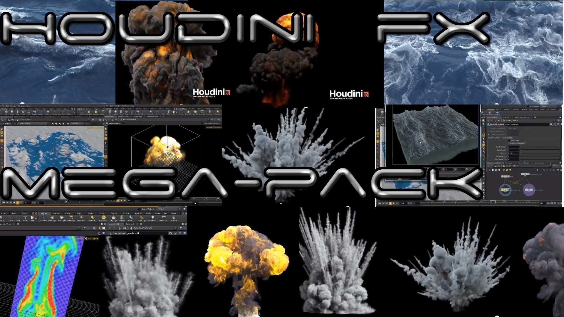 3D model Houdini Fx - Megapack VR / AR / low-poly rigged animated ...