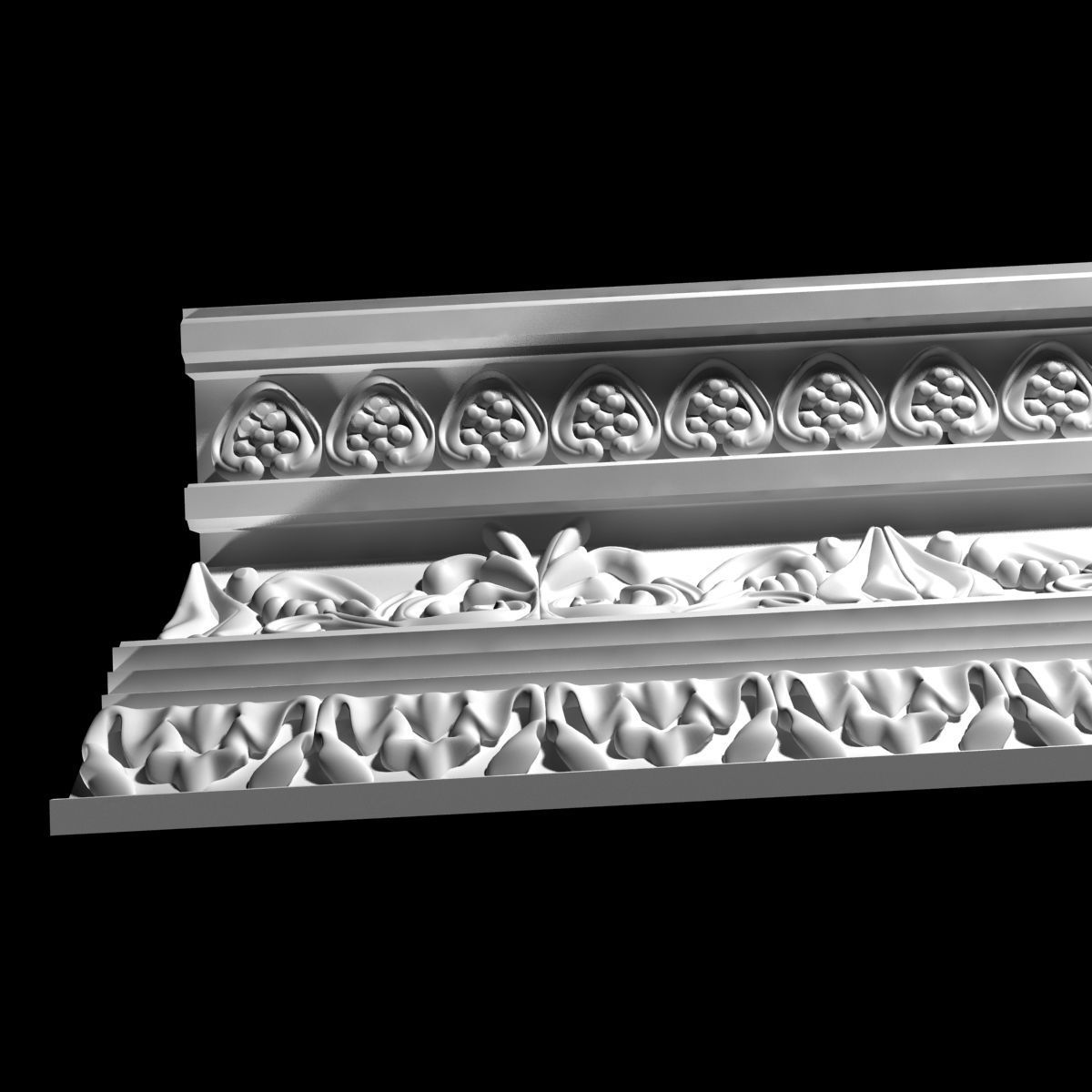 Big Classic Cornice 3D model | CGTrader