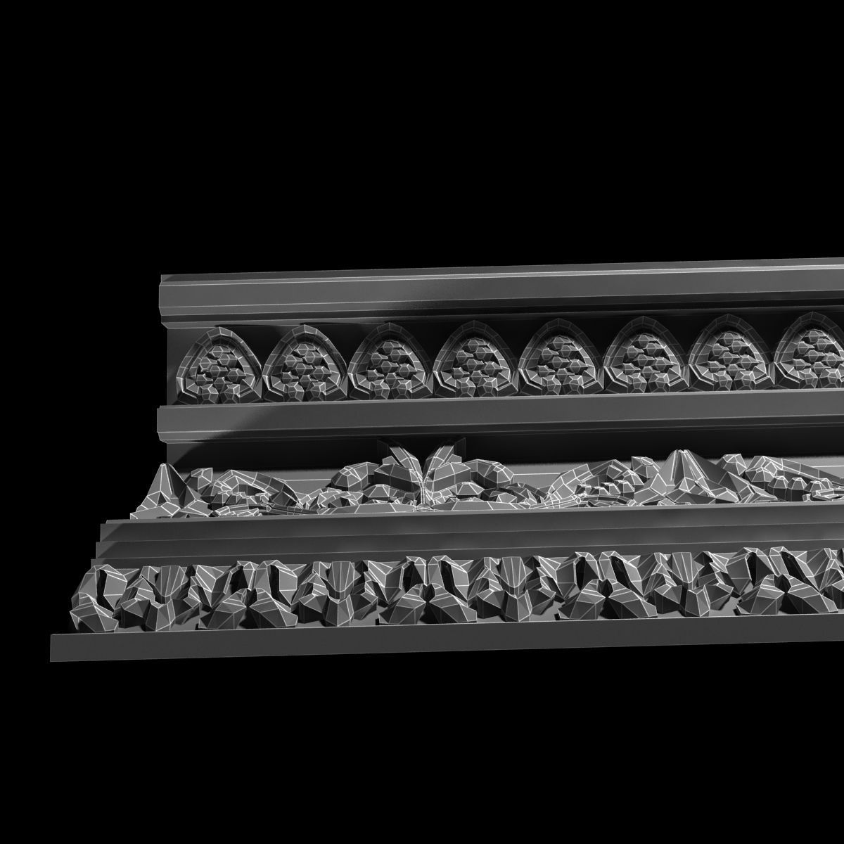 Big Classic Cornice 3D model | CGTrader