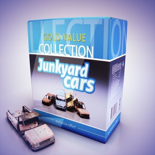 3D model Junkyard cars collection VR / AR / low-poly | CGTrader