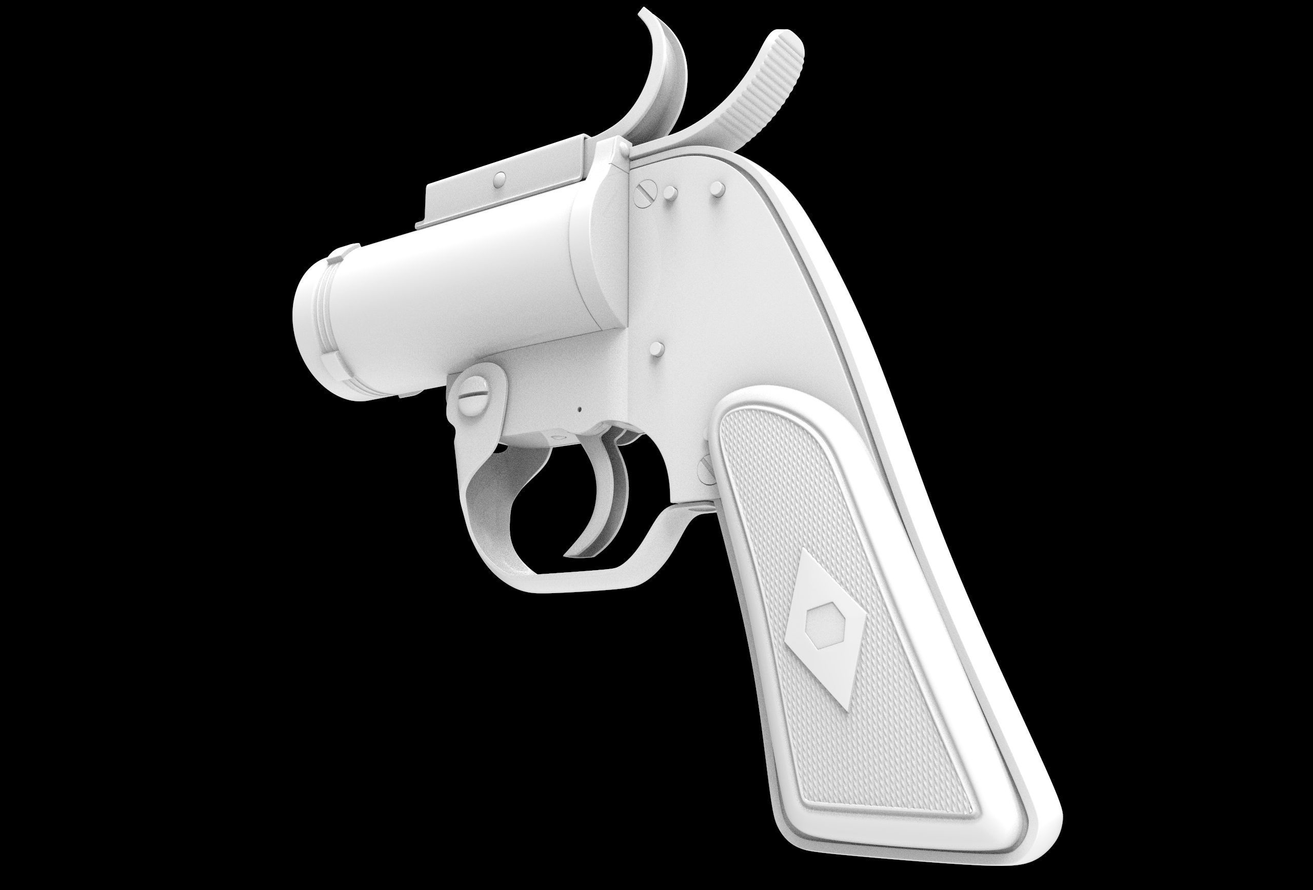 AN-M8 Flare Gun High Poly Model 3D model | CGTrader