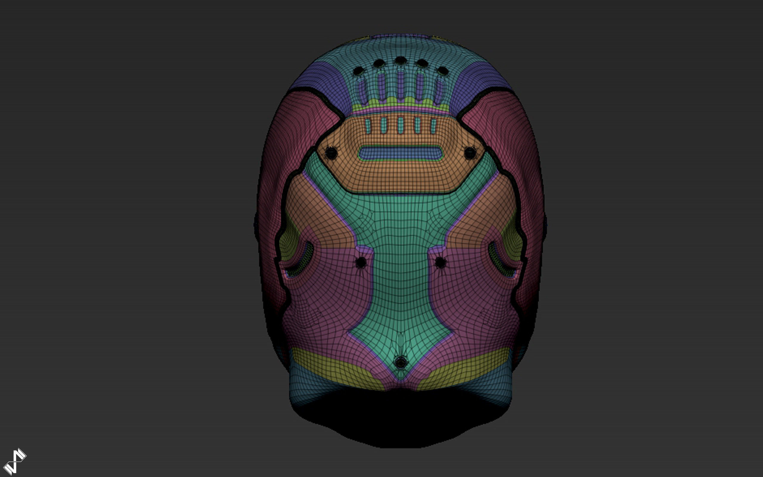 Futuristic Enforcement Helmet 3D model | CGTrader