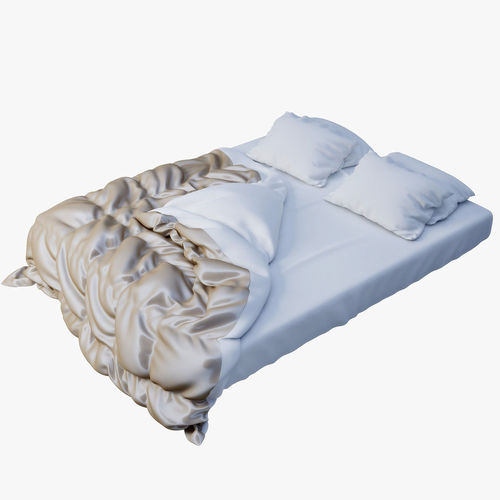 Bed Set 3d Model Cgtrader