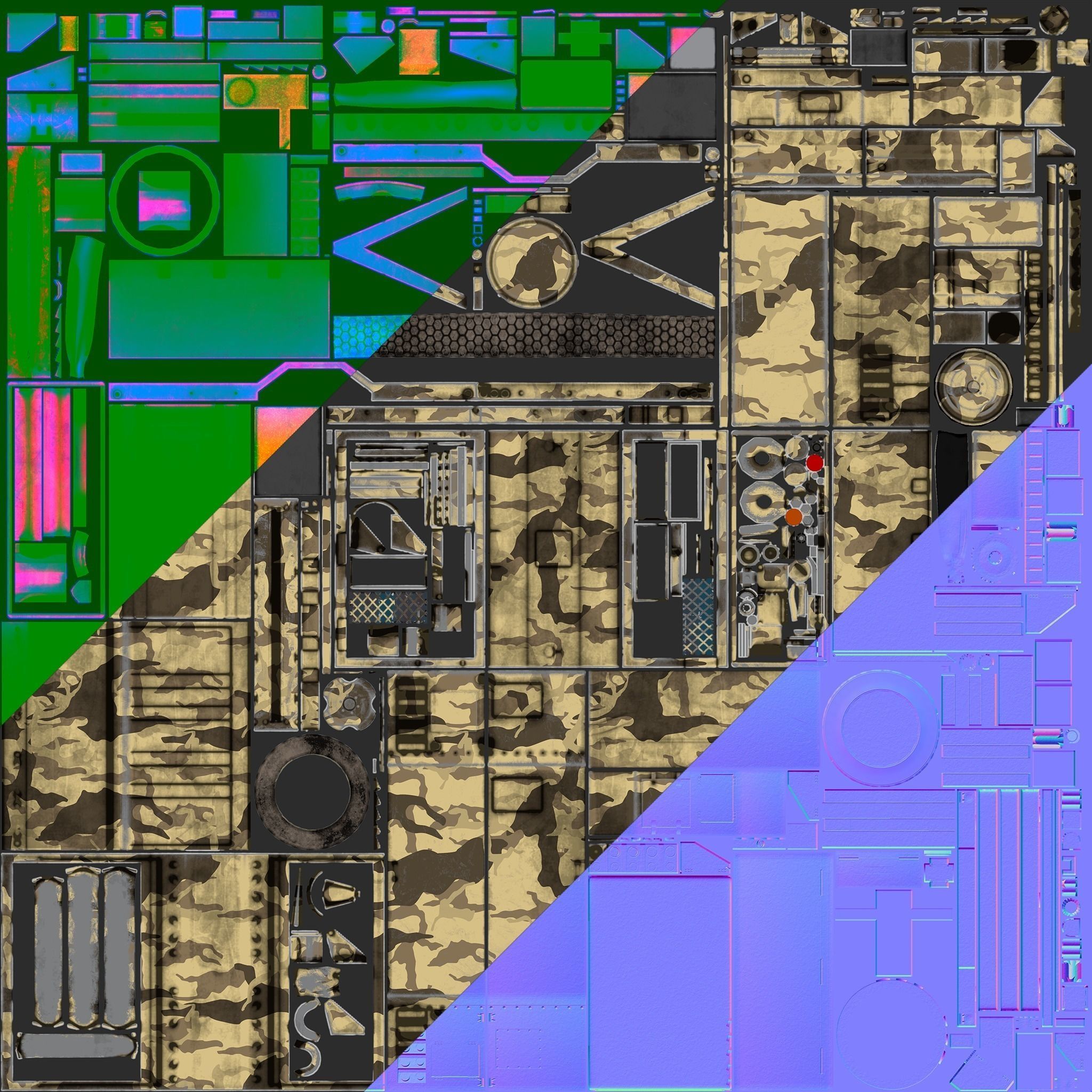 3D model Low Poly PBR Sentinel Radar - Pulse Acquisition Radar VR / AR ...