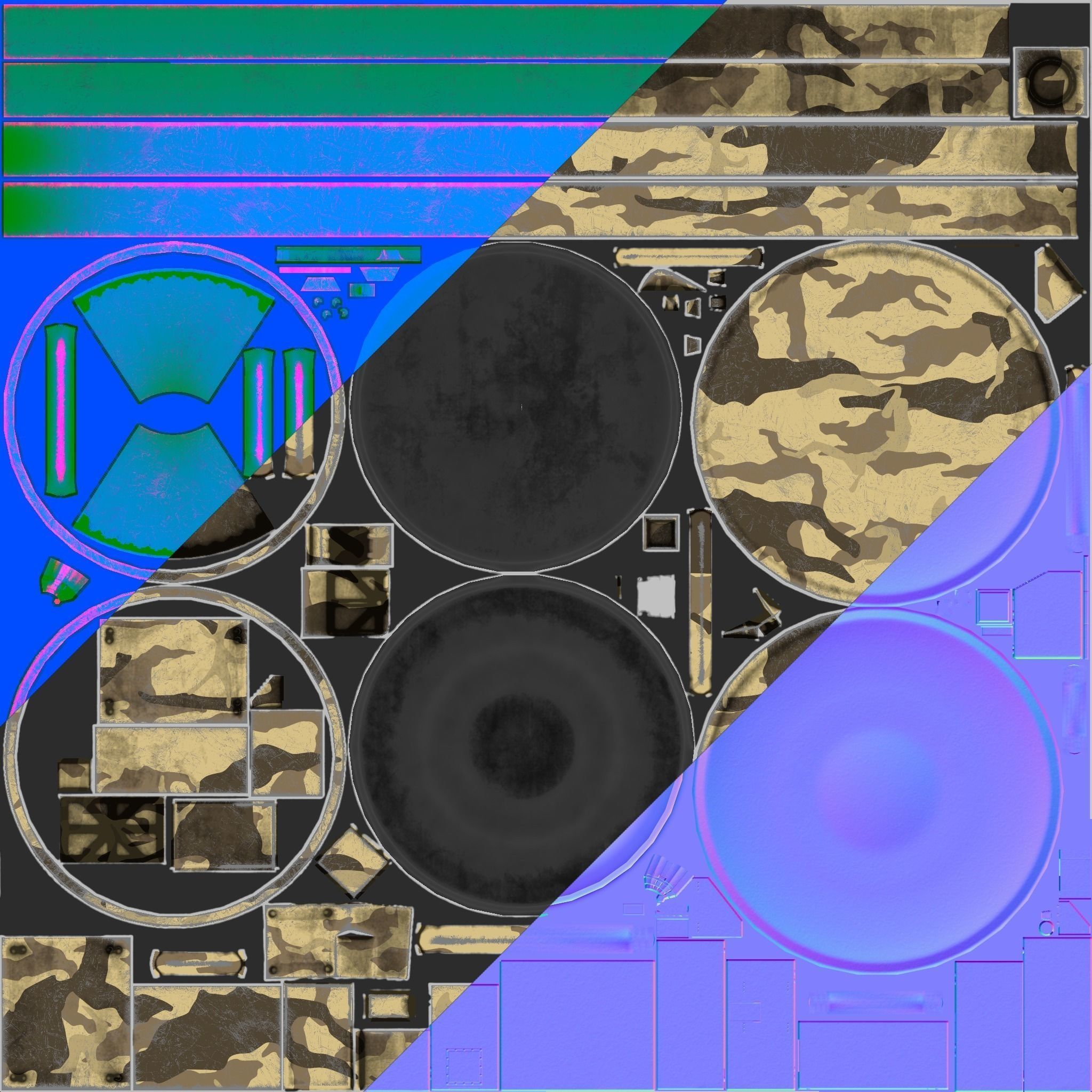 3D model Low Poly PBR Sentinel Radar - Bundle VR / AR / low-poly | CGTrader