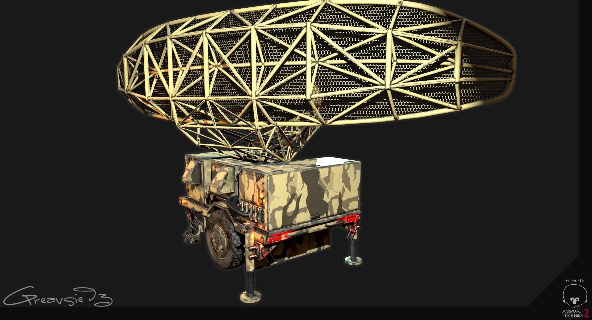 3D model Low Poly PBR Sentinel Radar - Bundle VR / AR / low-poly | CGTrader