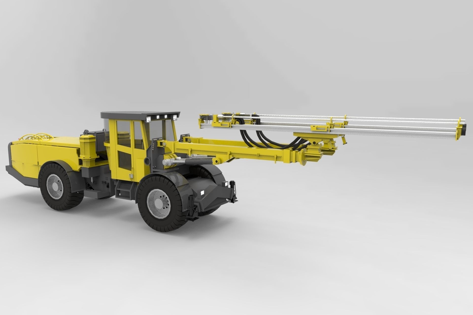 3D model Atlas Copco boomer 3d model VR / AR / low-poly | CGTrader