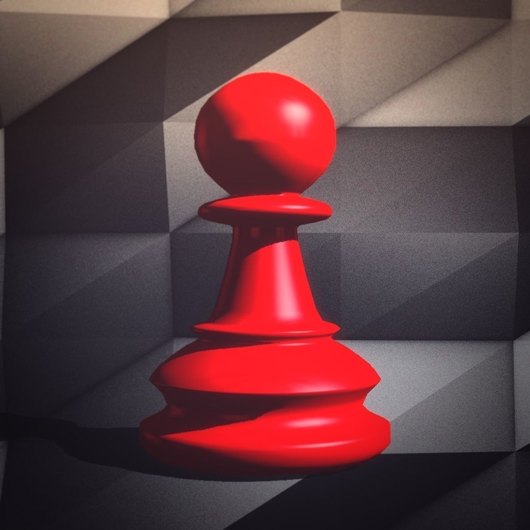 Chess Red Pawn 3D Model | CGTrader