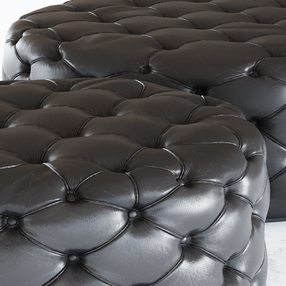 Round pouf 01 3D model | CGTrader