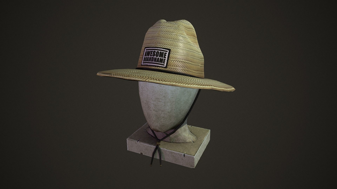 3D model Lifeguard Hat - Low poly and Material Ready VR / AR / low-poly ...