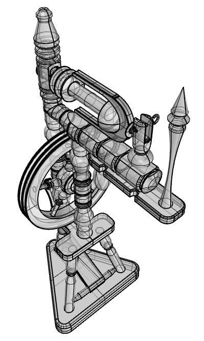 Spinning wheel free 3D model animated | CGTrader