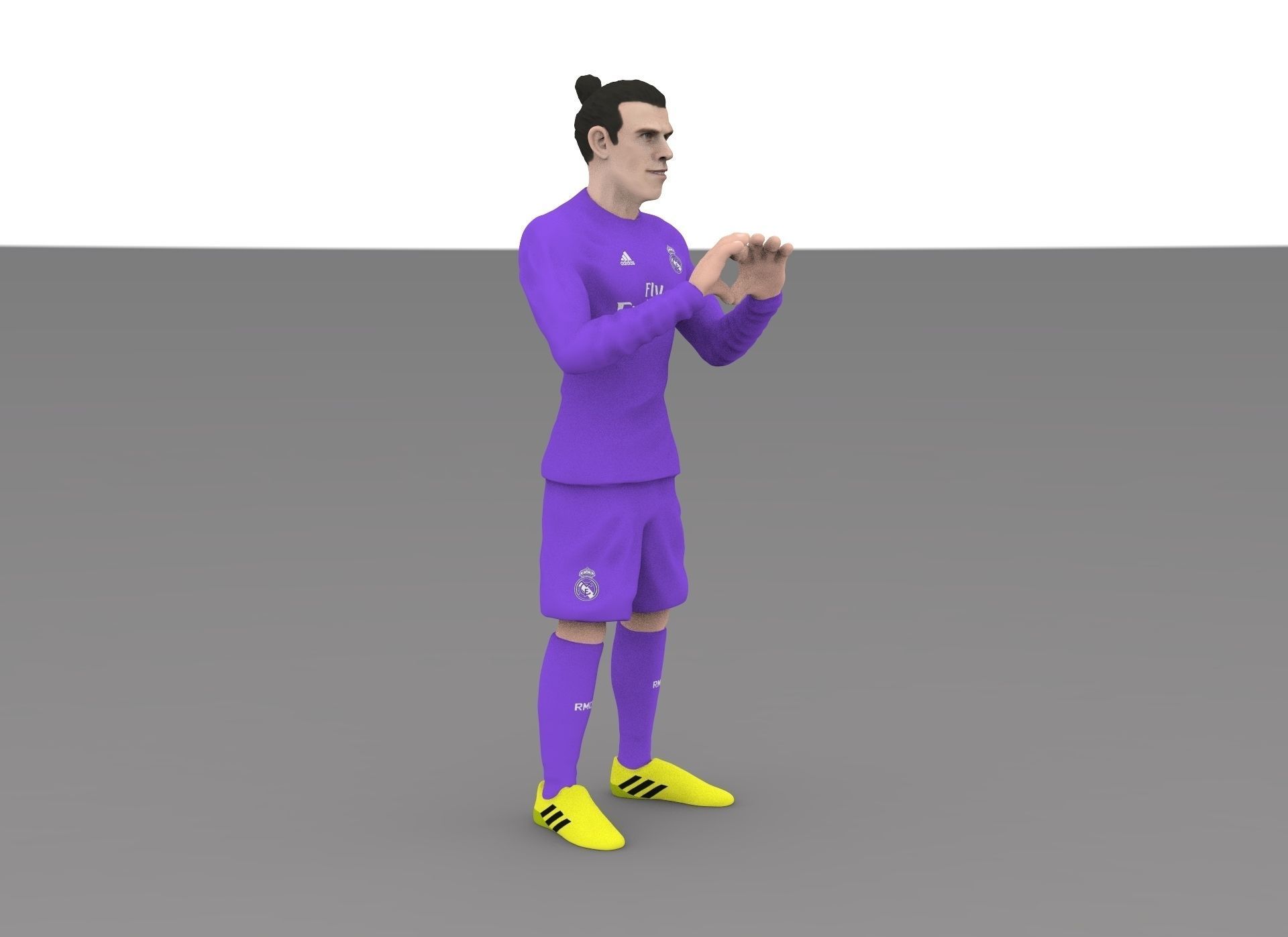 Gareth Bale full figurine textured 3D model 3D printable | CGTrader