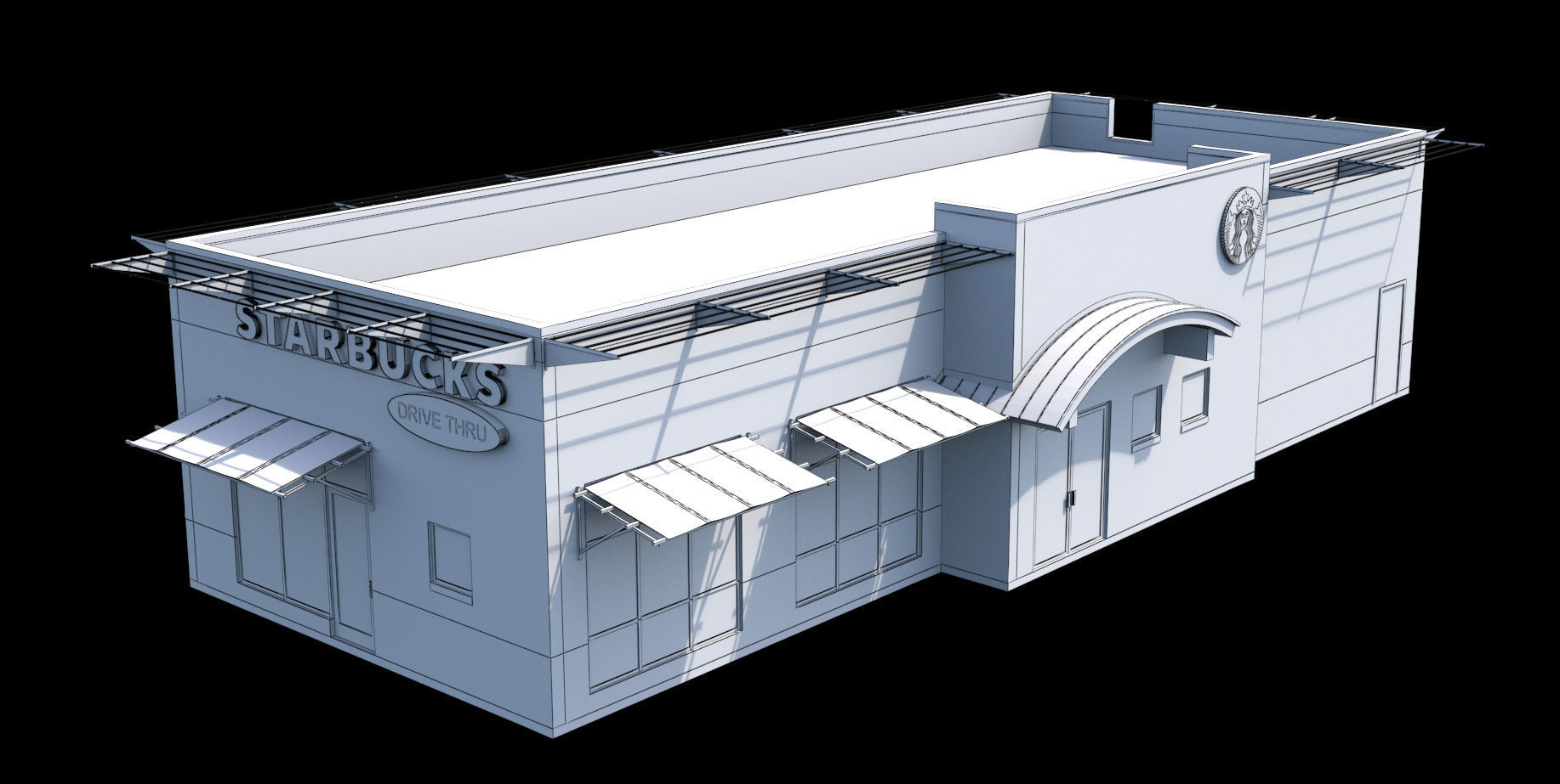 Starbucks coffee shop 3D model | CGTrader