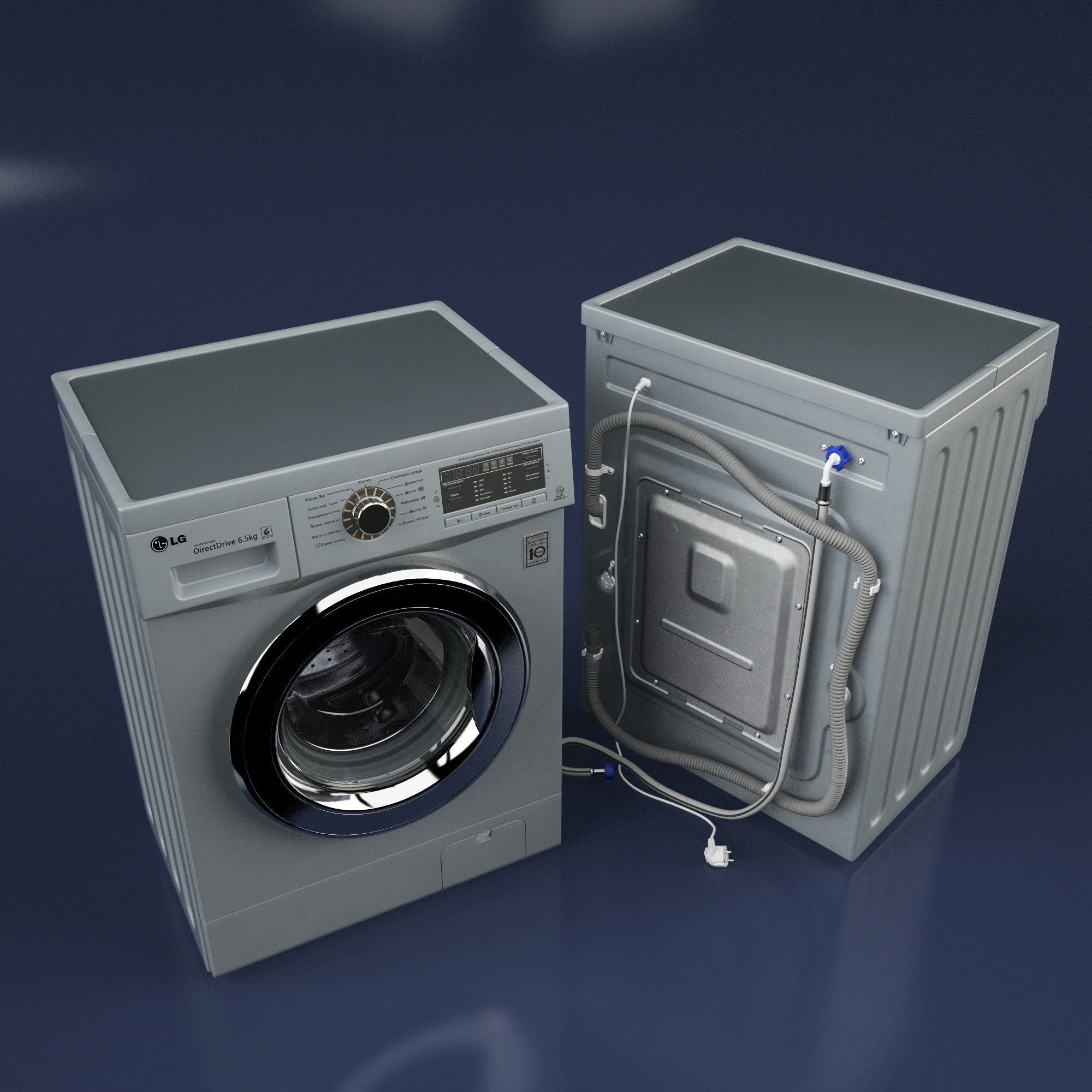 LG Washing Machine 3D model | CGTrader