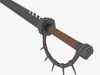 3D model Sword with a spiked handle VR / AR / low-poly | CGTrader