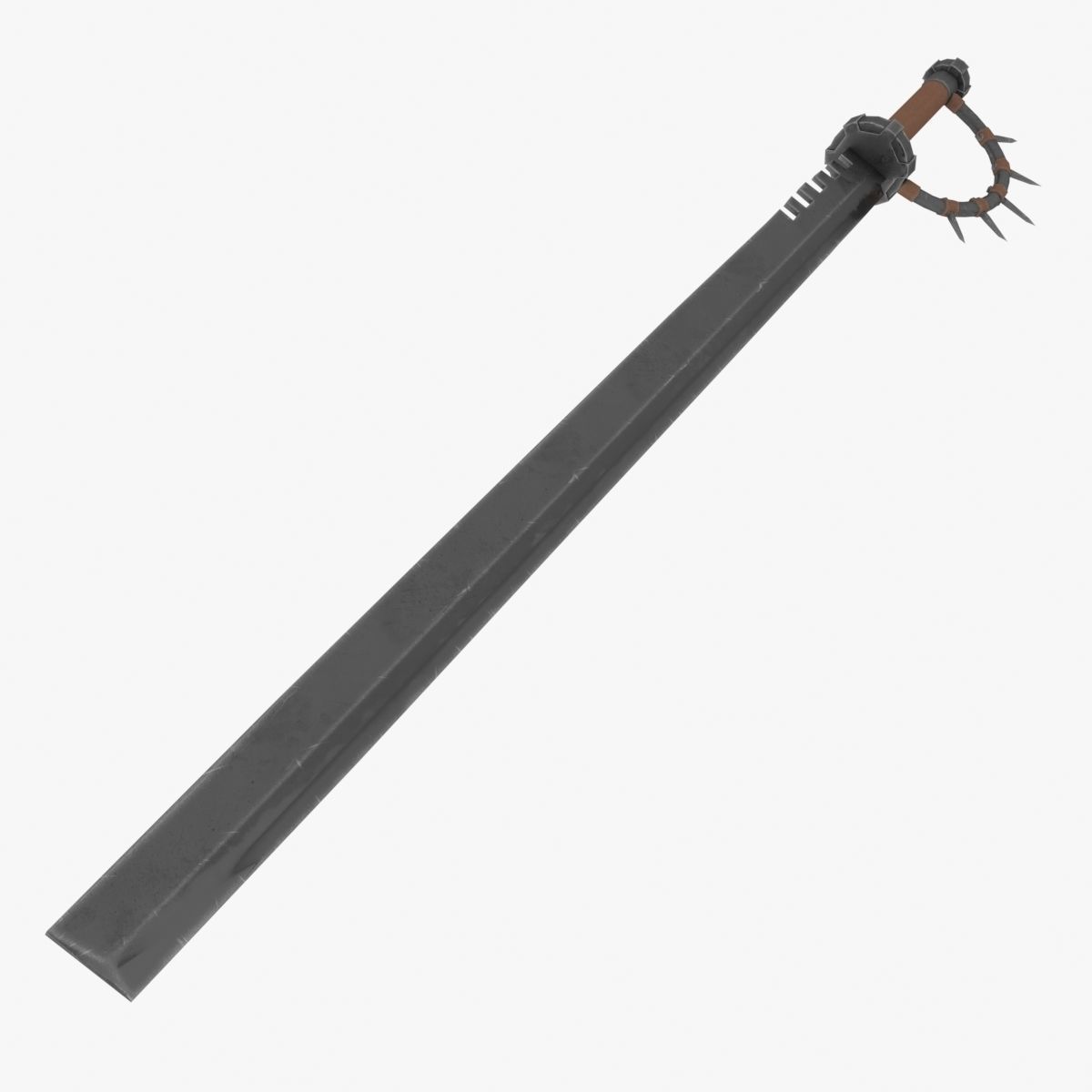 3D model Sword with a spiked handle VR / AR / low-poly | CGTrader