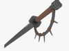 3D model Sword with a spiked handle VR / AR / low-poly | CGTrader