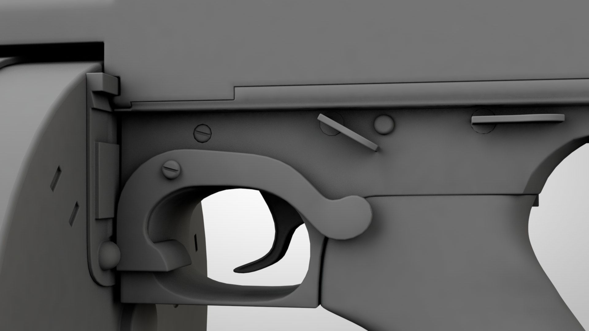 Tommy Gun High poly Thompson free 3D model | CGTrader