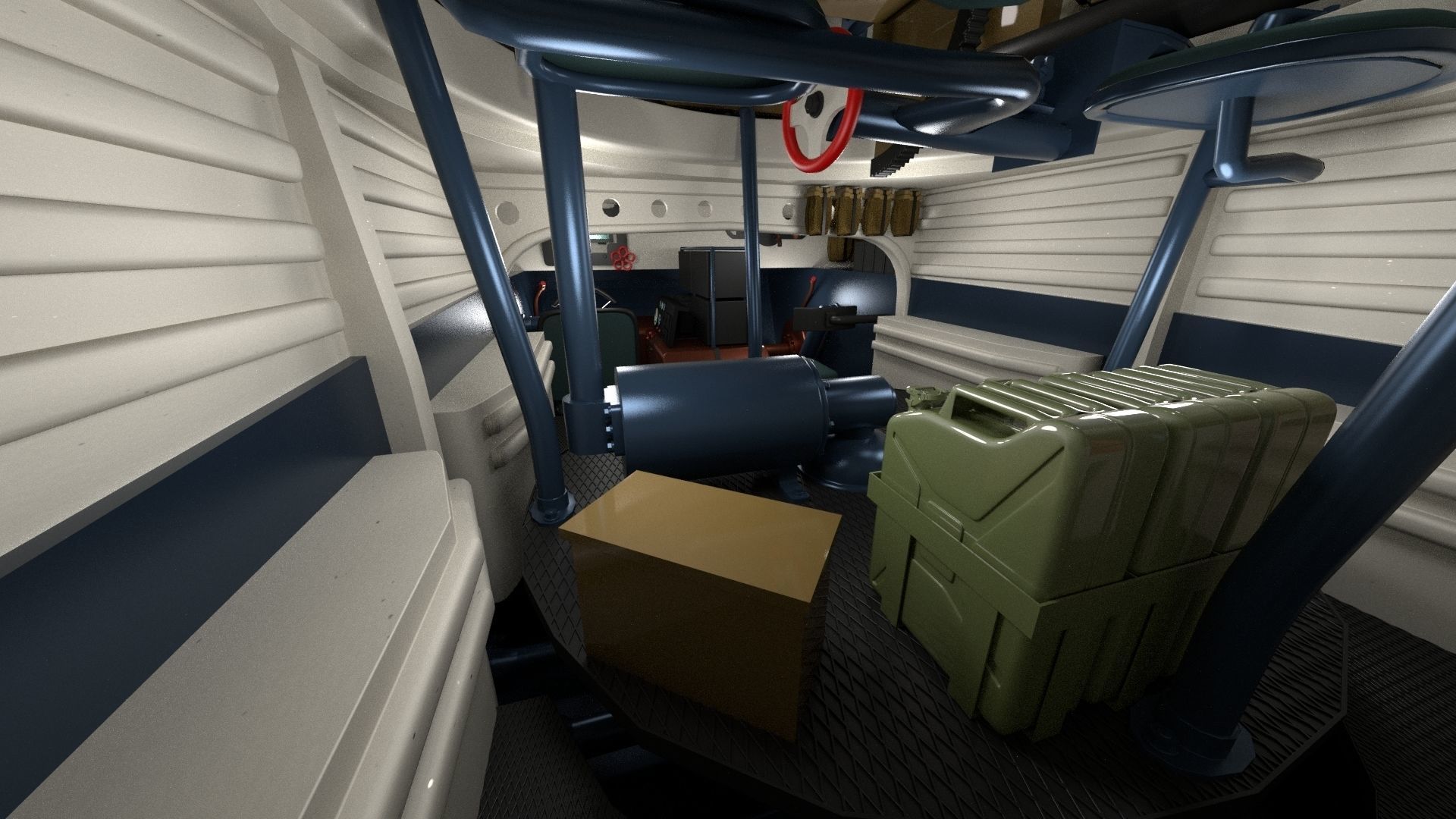 Fully built Panzer Tiger Tank Early interior and engine 3D model | CGTrader