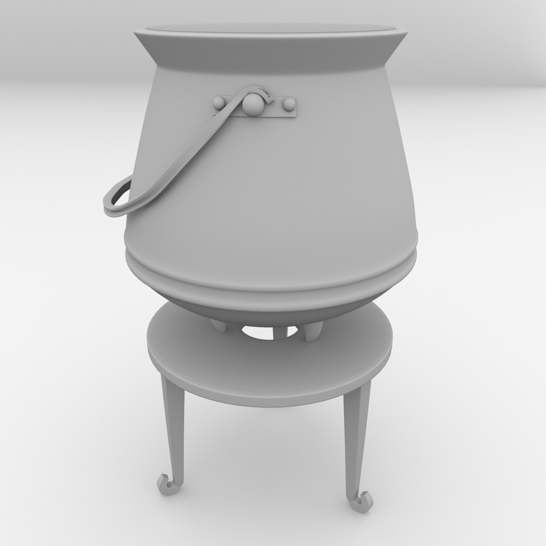 Cauldron 3D Model 3DS FBX BLEND DAE | CGTrader.com