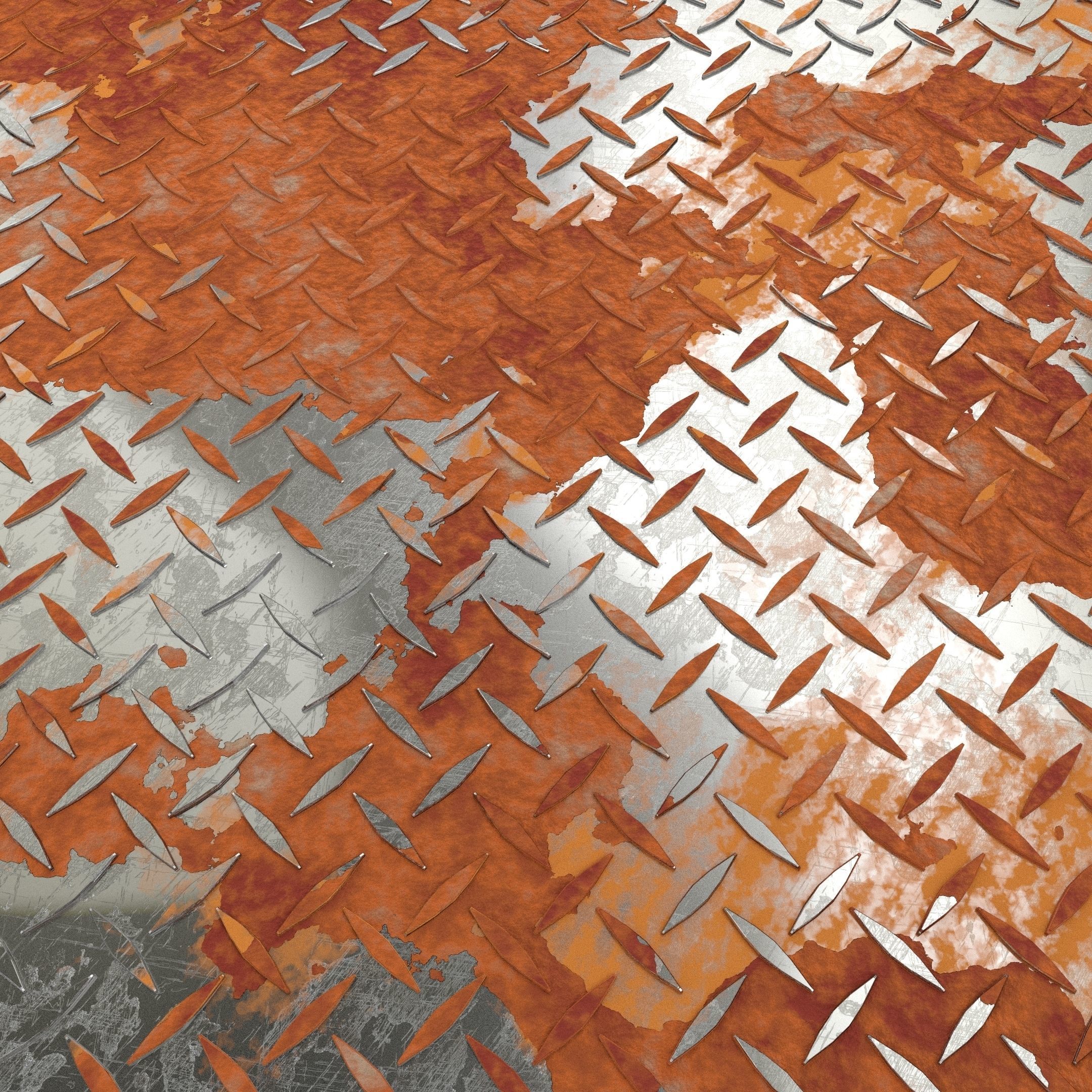 Weathered Diamond Plate 3D Model 3D model | CGTrader