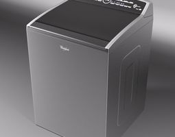 Washing Machine Whirlpool 3D Model OBJ | CGTrader.com