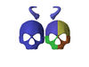 Halloween Skull Masquerade Daemon mask 3D model 3D printable | CGTrader