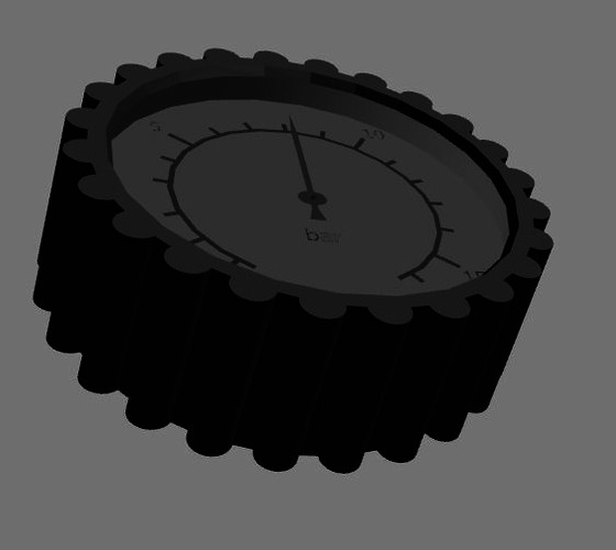 manometer gear gauge free 3D model | CGTrader
