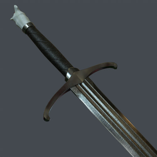 3D model Longsword - lowpoly 3d model - PBR VR / AR / low-poly | CGTrader