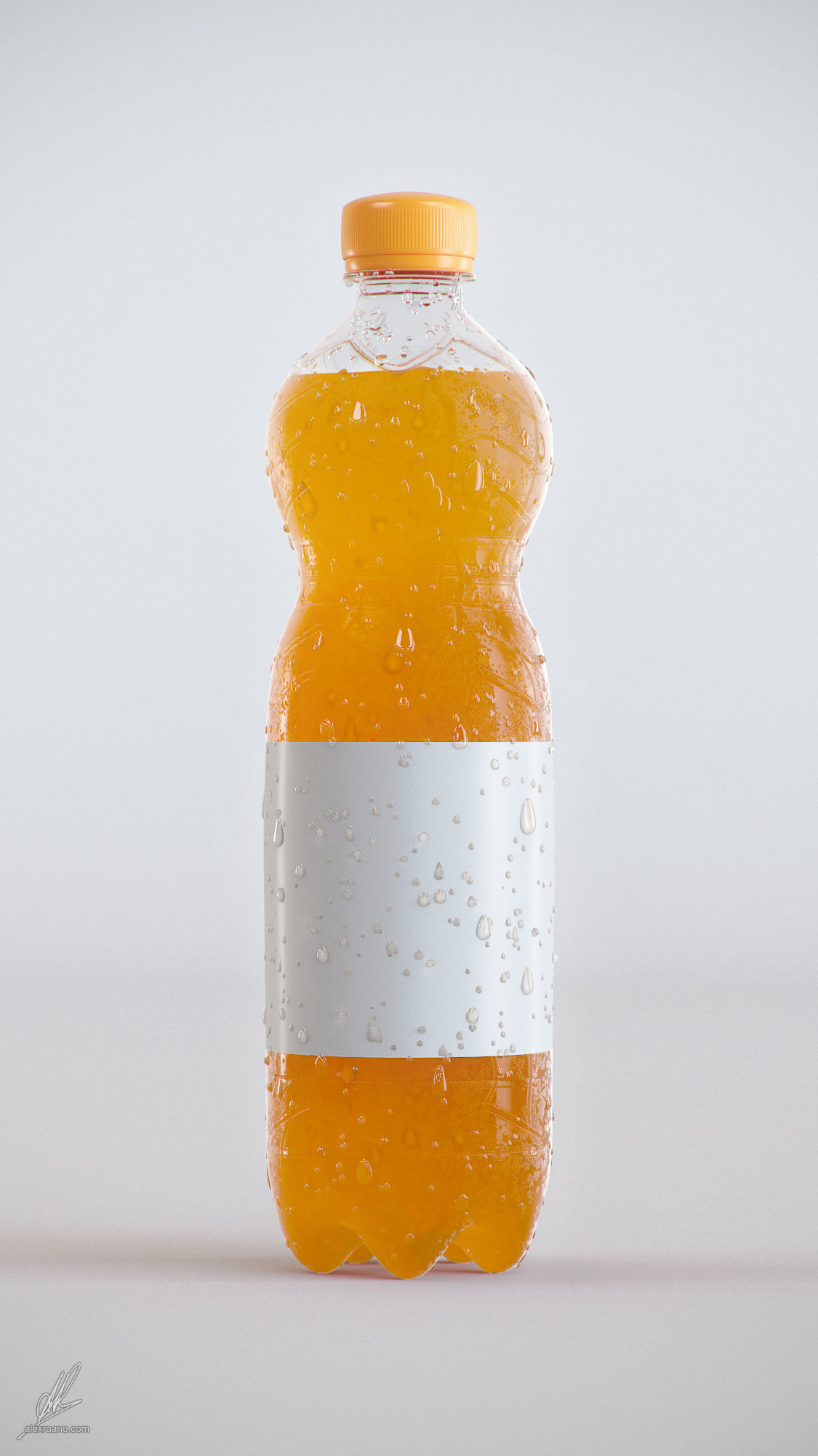 500ml Plastic Bottle - PACK x3 3D model | CGTrader