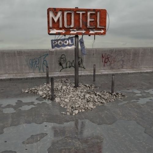 destroyed signs 079 am165 3D model | CGTrader