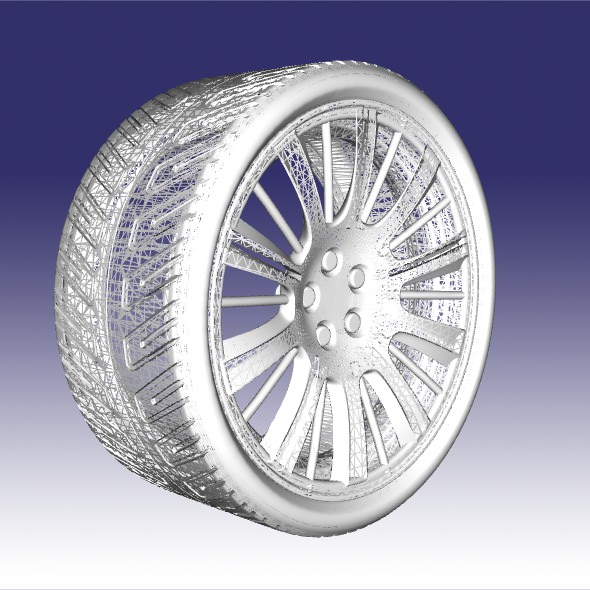 Sports car wheel CAD model 3D model | CGTrader