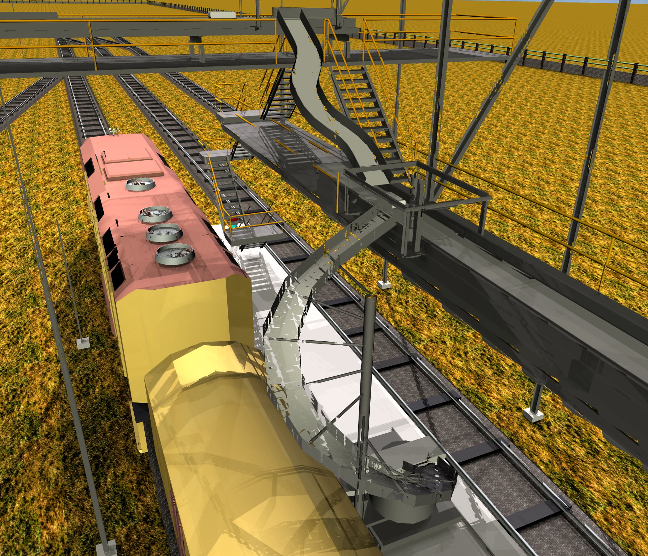 Cement Wagon Loading free 3D model | CGTrader