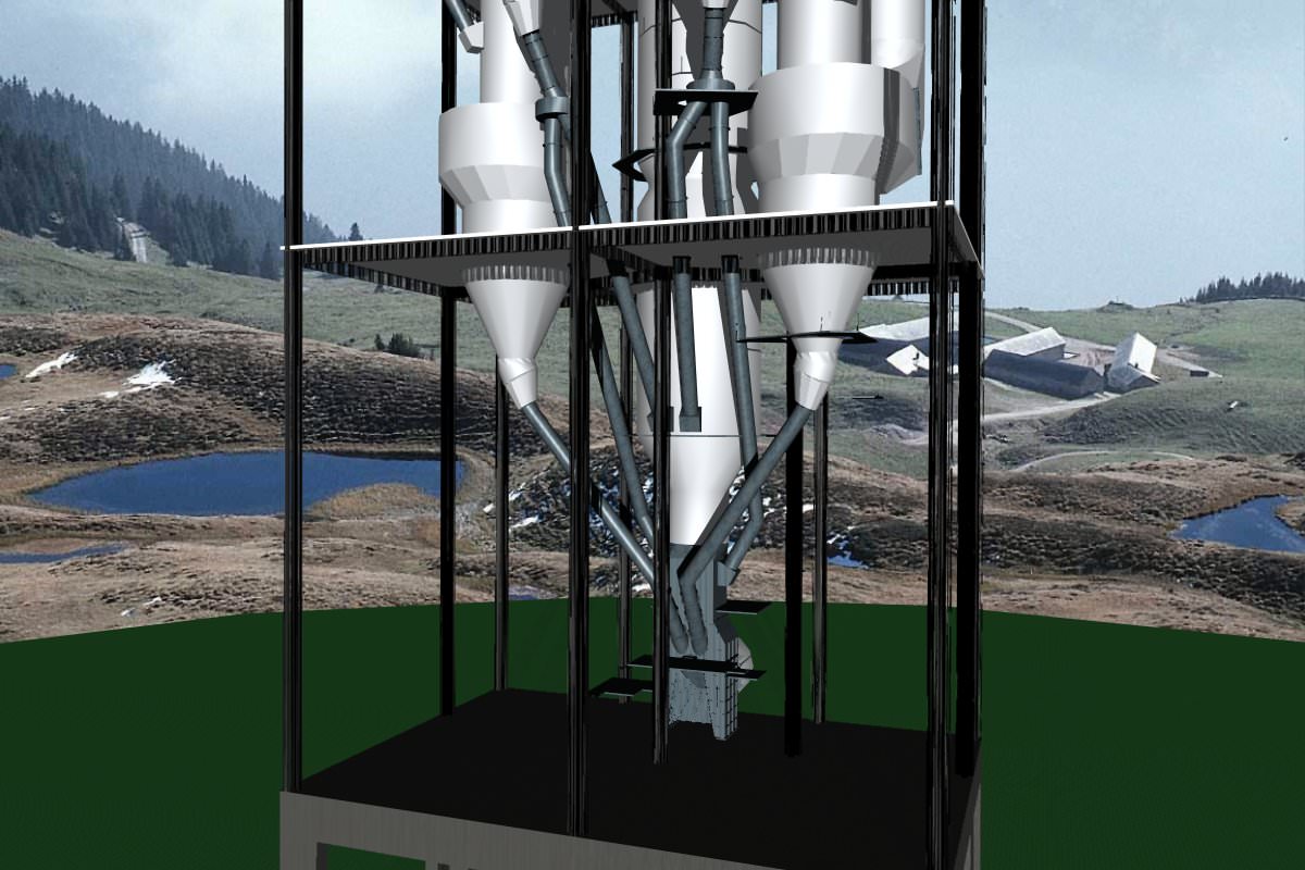 C-In Lined Calciner ILC -Steel Building free 3D model | CGTrader