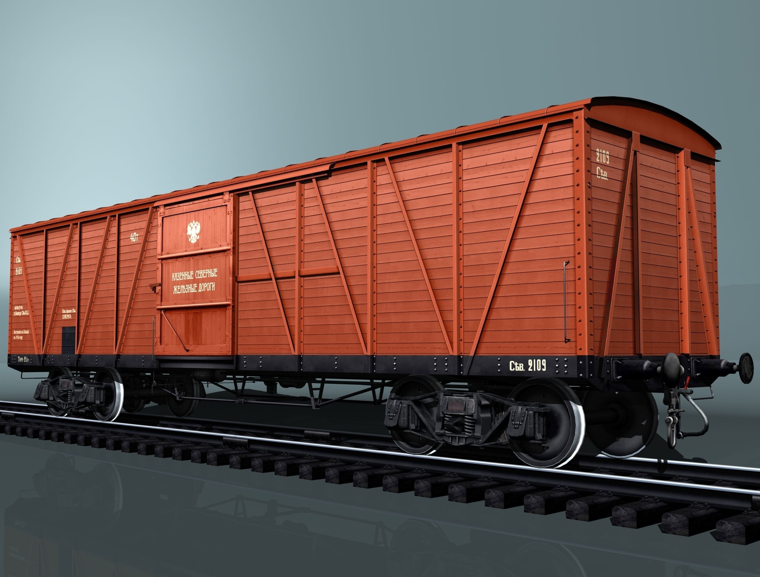 3D model covered cargo boxcar VR / AR / low-poly | CGTrader