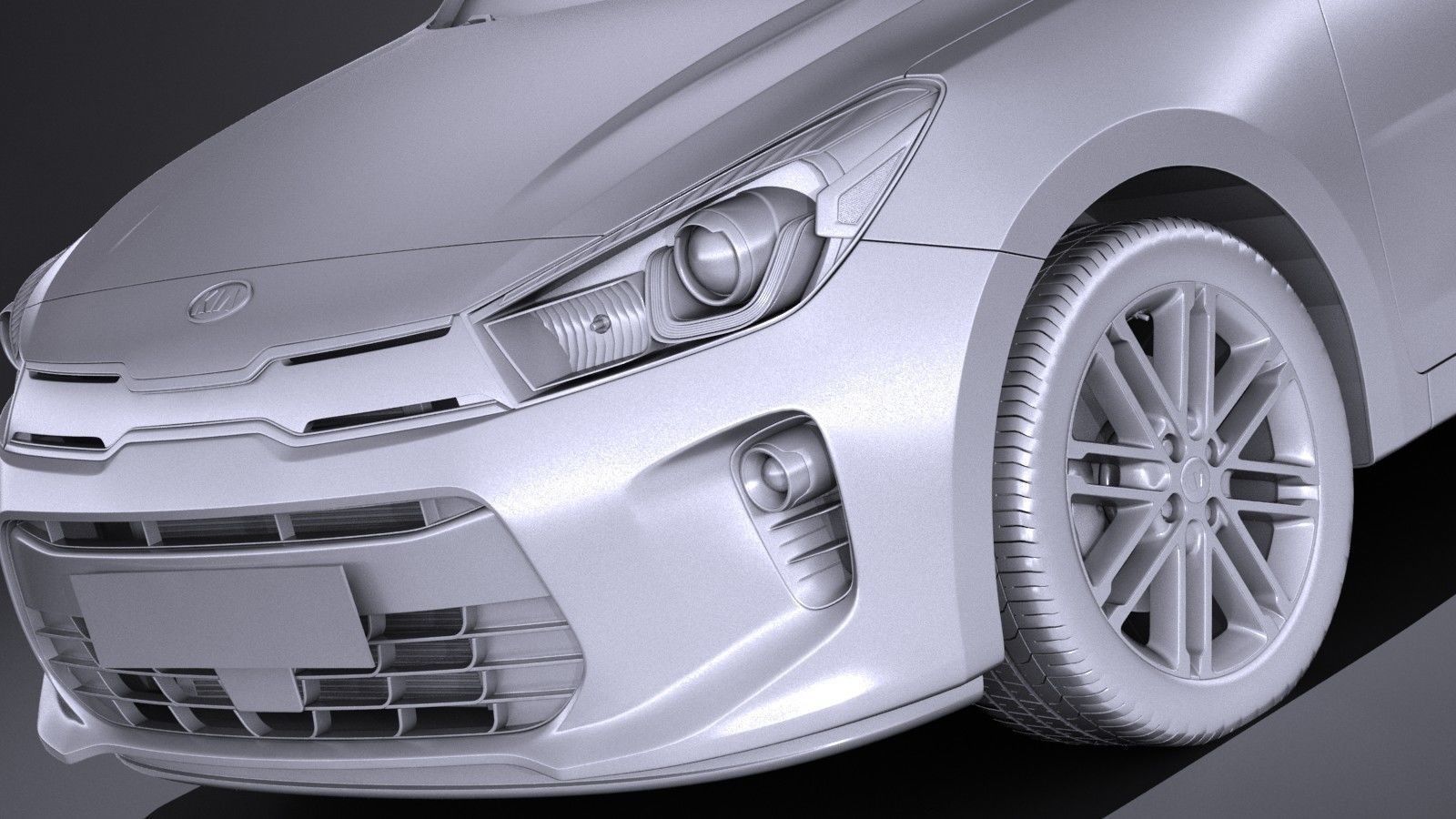 Kia Rio 2017 3D model | CGTrader
