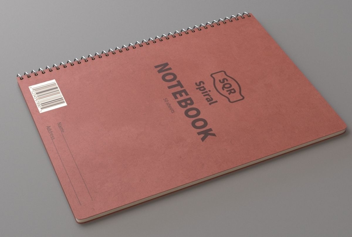 Spiral Notebook 3D model | CGTrader