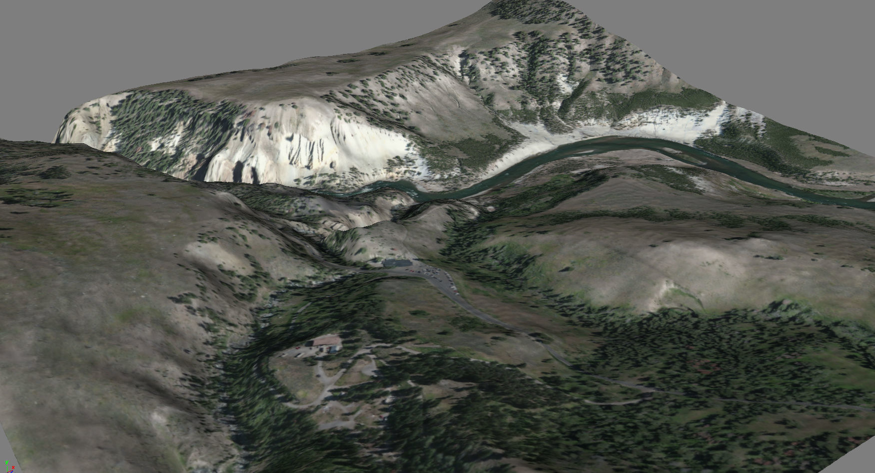 Yellowstone Tower Falls and Creek 3D model | CGTrader