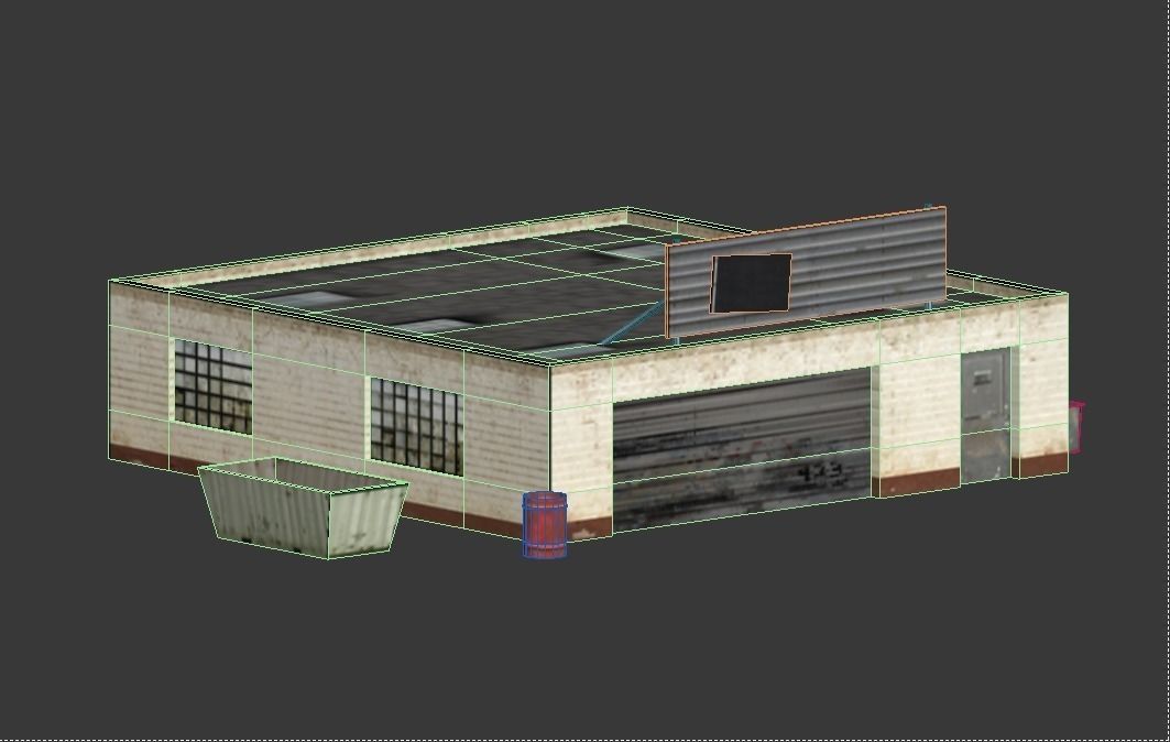 3D model 3D CAR REPAIR SHOP GARAGE VR / AR / low-poly | CGTrader