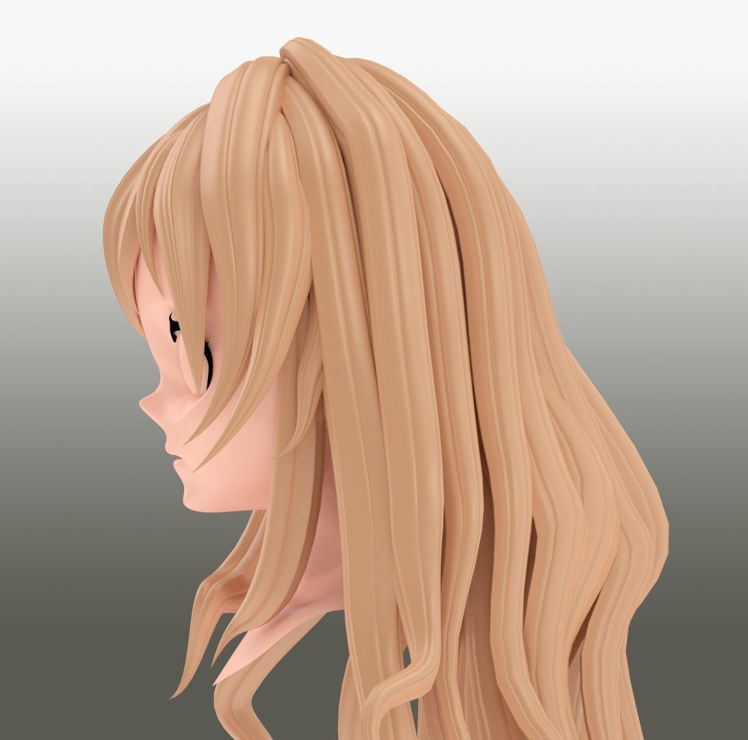 Taiga Aisaka Hair style 3D model | CGTrader