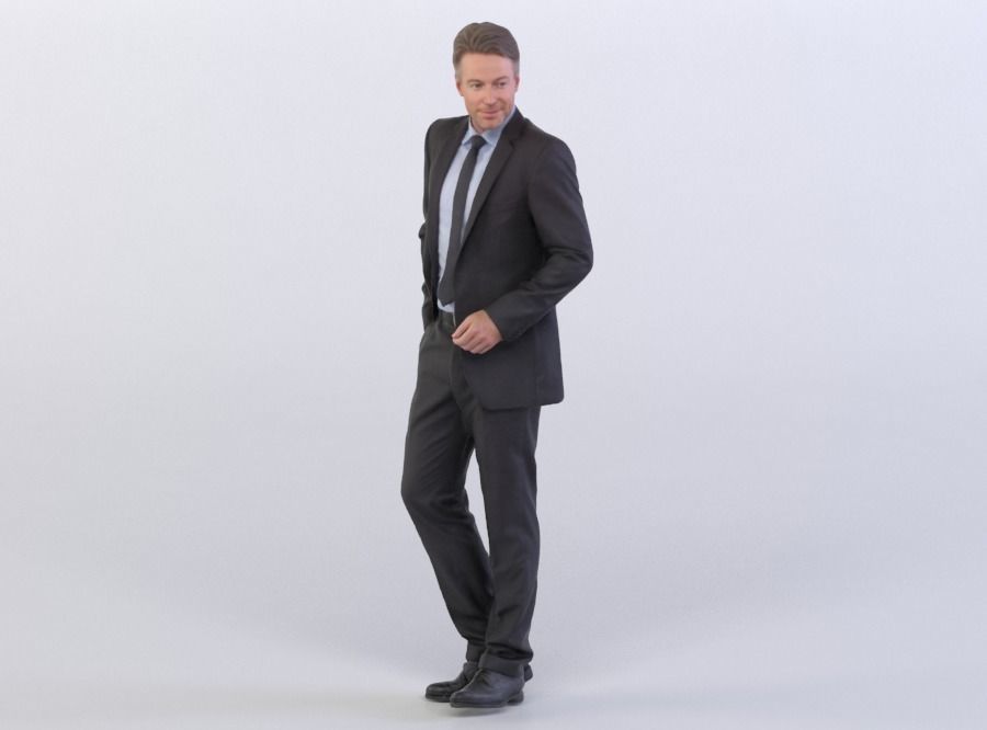 Business posed character models bundle Nr 001 3D model | CGTrader