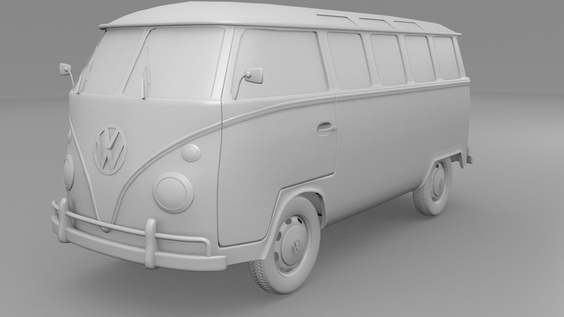 VW Bus Mk 1 3D model | CGTrader