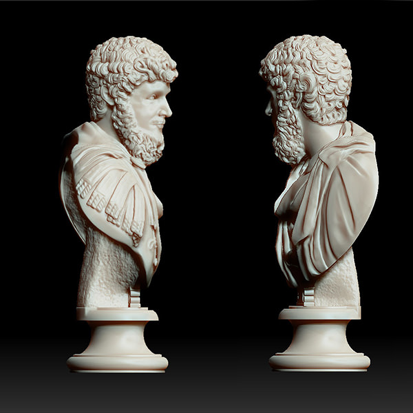 Printable Lucius Verus Emperor Bust 3D model 3D printable | CGTrader